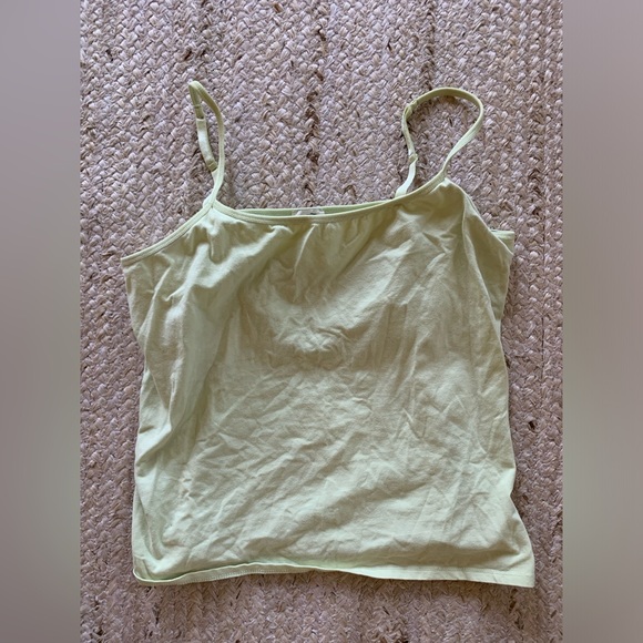 J. Jill | Tops | Jjill Tank Built In Shelf Bra Xxl Pale Yellow Perfect ...